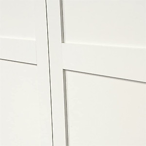 Pemberly Row 30" W Pantry Storage Cabinet with Doors and Shelves in White