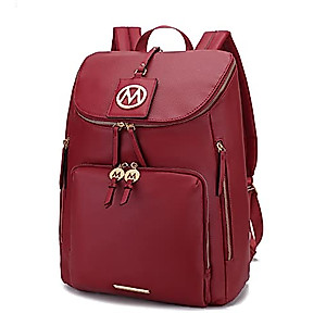 MKF Collection Backpack Purse for Women & Teen Girls Vegan Leather Top-Handle Ladies Fashion Travel Pocketbook Bag Daypack