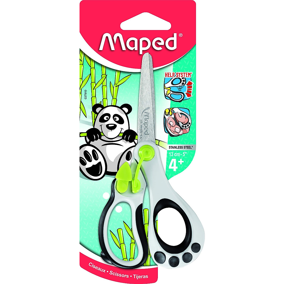 Maped Koopy Spring Scissors 5 Inch, Assorted Colors (037910)