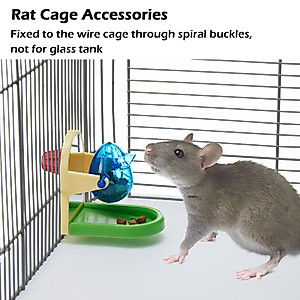 Rat Enrichment Toys, Interactive Foraging Toys For Rats, Intelligence Growth Rat Enrichment Puzzle Games, Treat Dispensing Slow Feeder for Rat Cage Toy, Bird Foraging Toy for Parakeet Conure (1Pcs)
