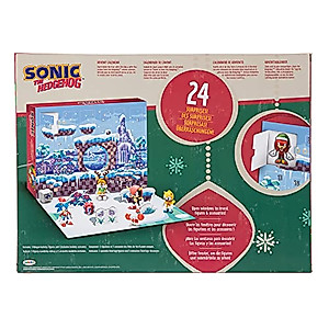Sonic The Hedgehog Advent Calendar - 24 Surprises with Exclusive Collectible 2.5 Inch Holiday Action Figures!