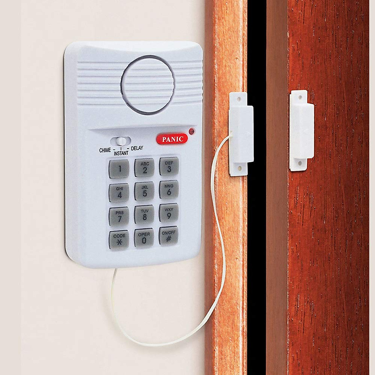 H-COME Wireless Home Security Burglar Alarm Garage Shed Caravan Defender with Keypad, Fit for Door Window, Powered by 3 x AA Battery (Not Included)