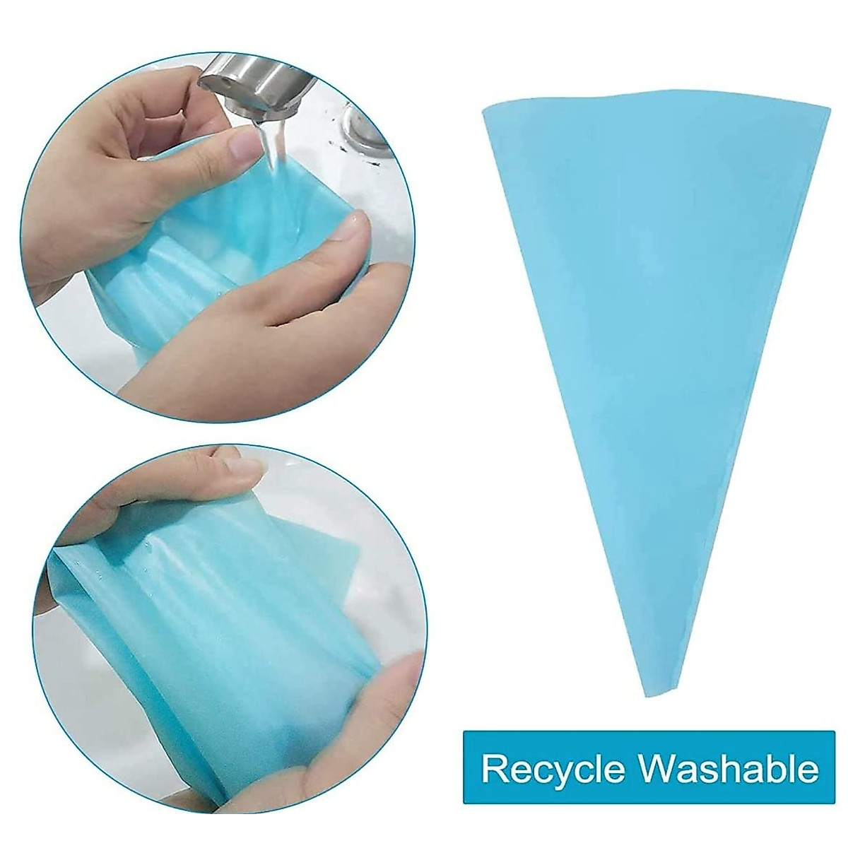 GZMAISULEE Piping Bags and Tips Set for Beginners Cake Decorating Tips for Baking with Pastry Bags and Tips, Icing Tips, Couplers, Icing Bags Ties