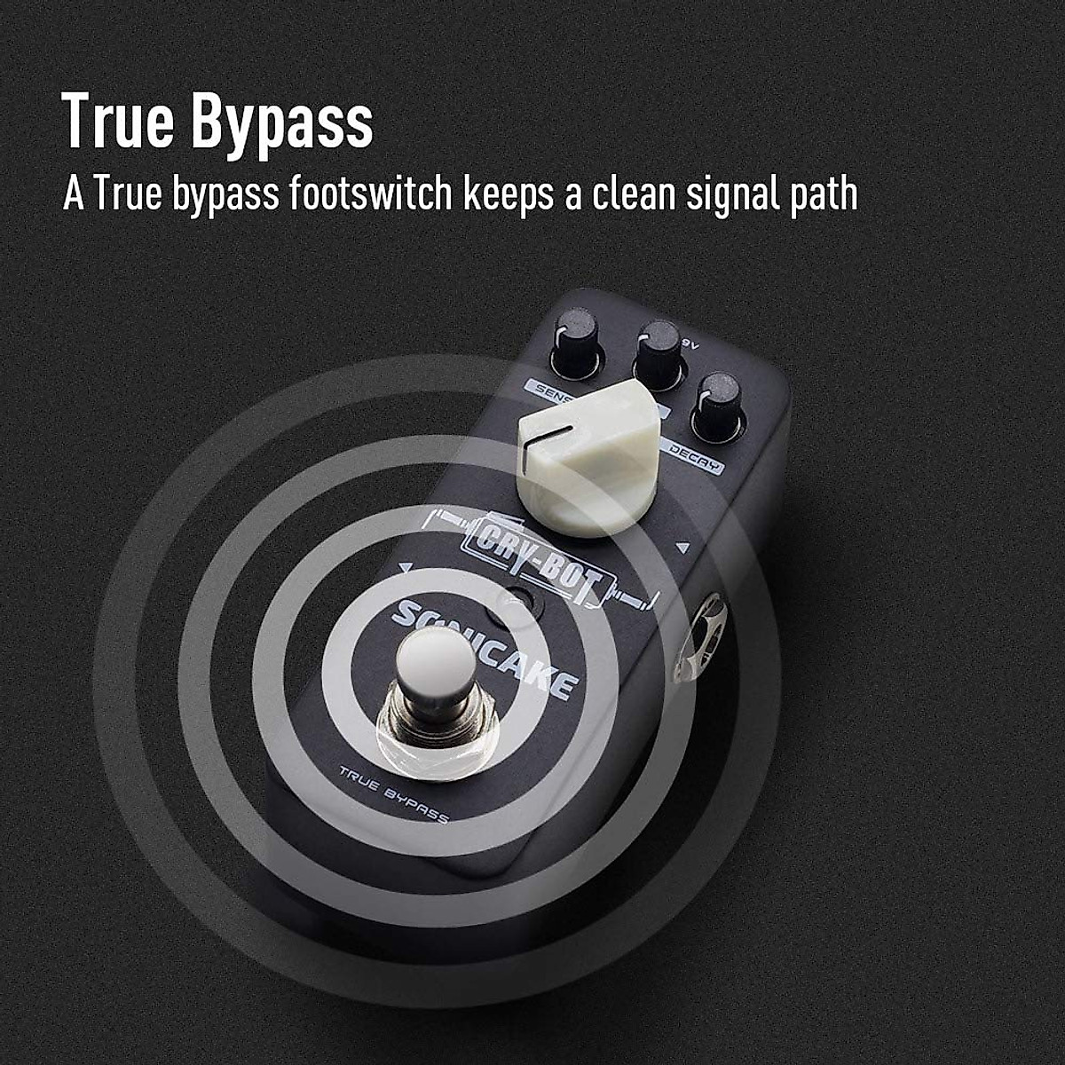 SONICAKE Auto Wah Pedal Auto Wah Guitar Pedal Guitar Effect Pedal Envelope Filter Cry-Bot True Bypass