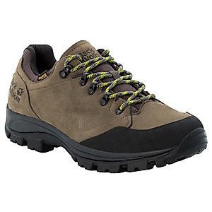 Jack Wolfskin Men's Rebellion Texapore Low M Hiking Shoe, Khaki/Phantom, 8