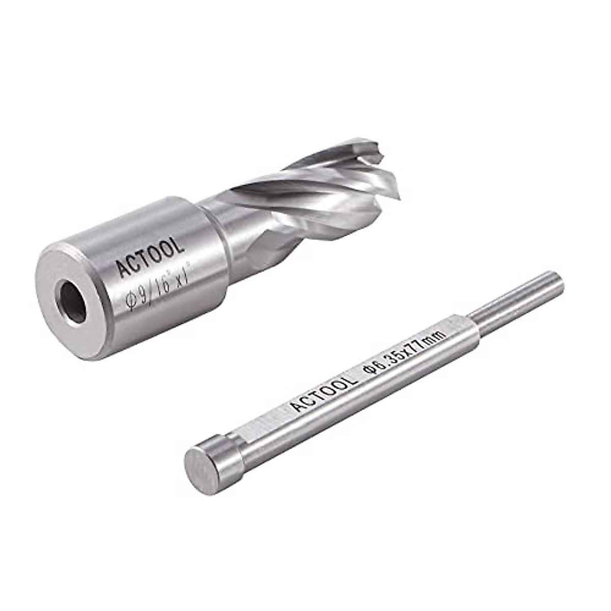 ACTOOL 9/16" Diameter × 1" Depth of Cut HSS ANNULAR Cutter with 3/4'' Weldon Shank