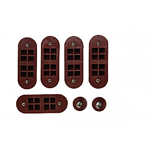 Renovators Supply Manufacturing Toilet Seat Bumper, 7 Brown Silicone Toilet Seat Bumpers