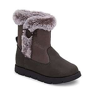 OshKosh B'Gosh Girls Siberian Fashion Boot, Grey, 9 Toddler