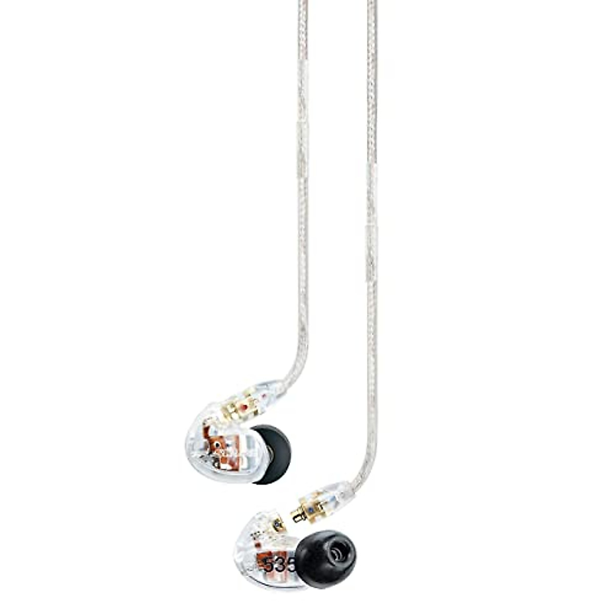 Shure SE535-CL Professional Sound Isolating Earphones - Clear & SE215 PRO Wired Earbuds-Professional Isolating Earphones Sound and Deep Bass, Single Dynamic MicroDriver