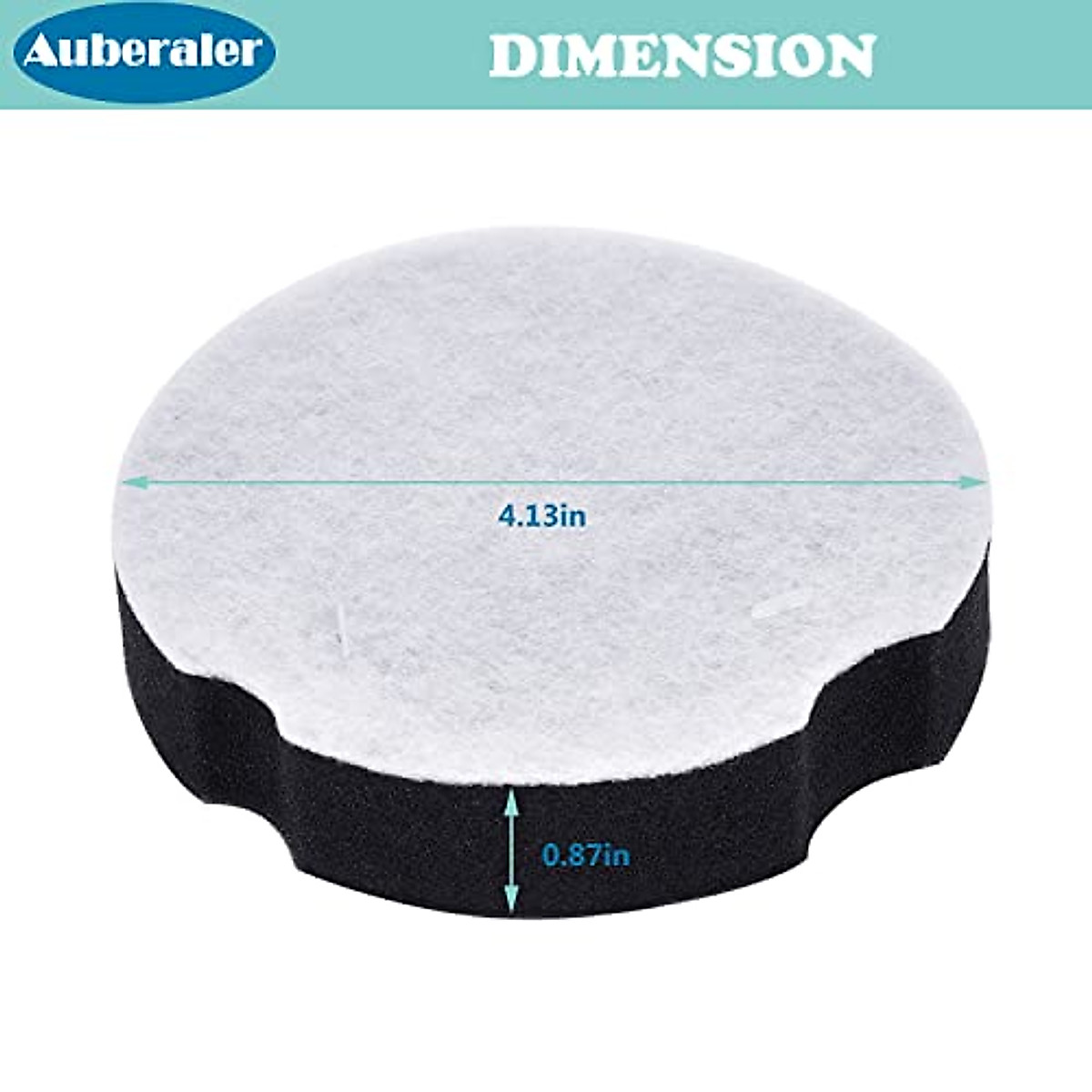 6 Pack Auberaler Filter Replacement For Bissell Powerforce Compact Lightweight Upright 1520 2112, Bissel Turbo Bagless 2690 Cleanview 3508 3437 Series Vacuum Cleaner, Compare to Part #1604896/160-4896