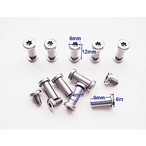 SICODA EDC Knives handle pivot pin screw,survival knife rivets pocket folding knife shaft fasteners,pack 10 sets