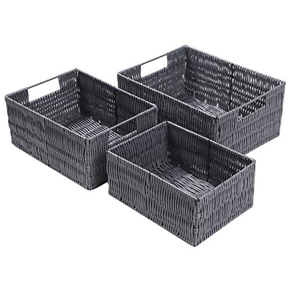 Elevon BalanceFrom Handmade Storage Baskets Organizer Bins, Set of 3
