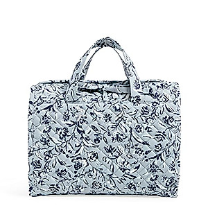 Vera Bradley Women's Cotton Hanging Travel Organizer, Perennials Gray - Recycled Cotton, One Size