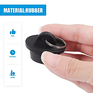 Housoutil 5pcs Sink Plug Bathtub Drain Sink Stopper Kitchen Drain Bathtub Plug Washbasin Plug Bath Tub Drain Plug Tub Drain Stopper Bathroom Sink Stopper Tub Stopper Car Dent Remover Rubber