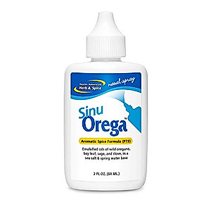 NORTH AMERICAN HERB & SPICE SinuOrega - 2 fl. oz. - All-Natural Nasal Spray - Oregano Oil & Sage to Support Healthy Sinus Response - Non-GMO, Alcohol Free, No Chemical or Synthetic Additives