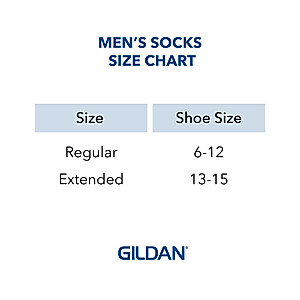 Gildan Men's Active Cotton Crew Socks, 10-Pairs, White, Shoe Size: 6-12