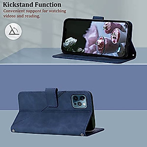 12 Pro Max Case,Compatible for iPhone 12 Pro Max Wallet Case,[Kickstand][Wrist Strap][Card Holder Slots] TPU Interior Protective PU Leather Folio Flip Cover for iPhone 12 Pro Max Case 2022 (Blue)