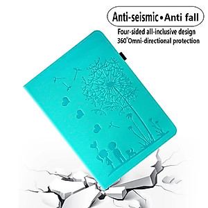 Case for iPad Pro 12.9 Inch 5th Generation 2021, Case iPad Pro 12.9 Inch 4th Generation 2020, Shockproof Case PU Leather Flip Stand Auto Sleep Wake, Dandelion Blue