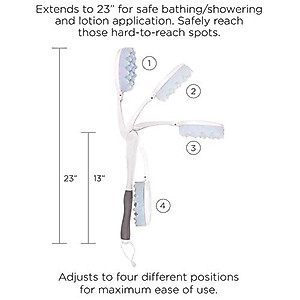 Juvo Products Replacement Bath Sponges for Combination Lotion Applicator and Bathing Wand, 2-Pack, Blue