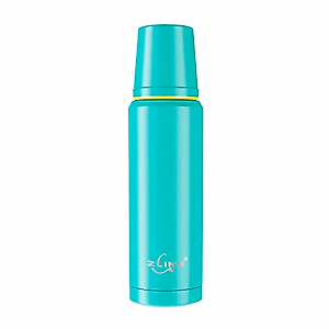 ZLINS Stainless Steel Sports Water Bottle 18oz Vacuum Insulated - Double Wall Hot Cold Thermos Wide Mouth Flask - Leak-Proof TRAVEL MUG for Coffee, Tea, Carbonated Drinks BPA Free(Green)