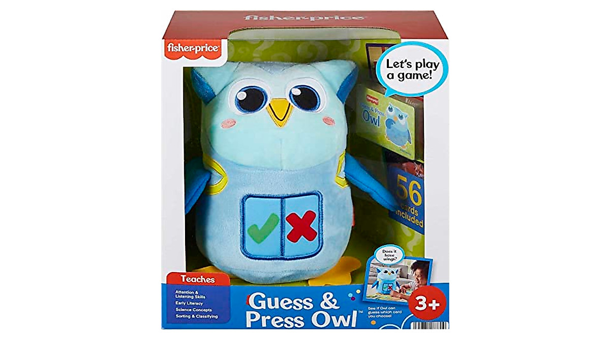 Fisher-Price Guess & Press Owl | Interactive Learning Toy