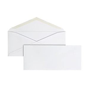 Office Depot All-Purpose Envelopes, 10 (4 1/8in. x 9 1/2in.), White, Box of 500, 12010