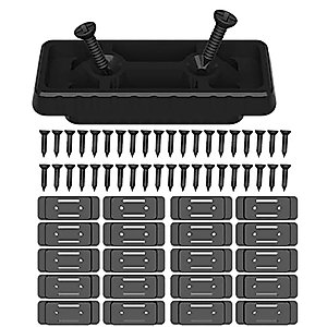 NyVoozy 20pcs-Feet Mounting System, Mounting Feet for Milwaukee Packout, Mounting Feet for Milwaukee Packout System (Black)