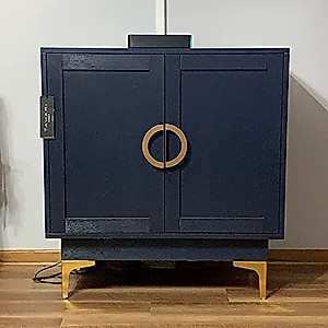 WANLIAN 4 Inch Furniture Legs, Metal Furniture Legs for Cabinet Sofa TV Stand Bookcase 4Pcs (Gold)