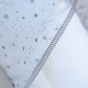 Ingenuity Dream Hero 3-in-1 Co-Sleeping Bassinet and Crib - Constellation (Grey), Unisex, Newborn to 12 Months