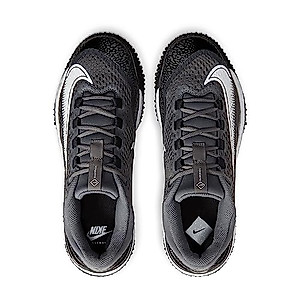 Nike Alpha Huarache Elite 4 Turf DJ6523-011 Black/Dark Smoke Grey/Light Smoke Grey/White Men's Baseball Shoes 10 US