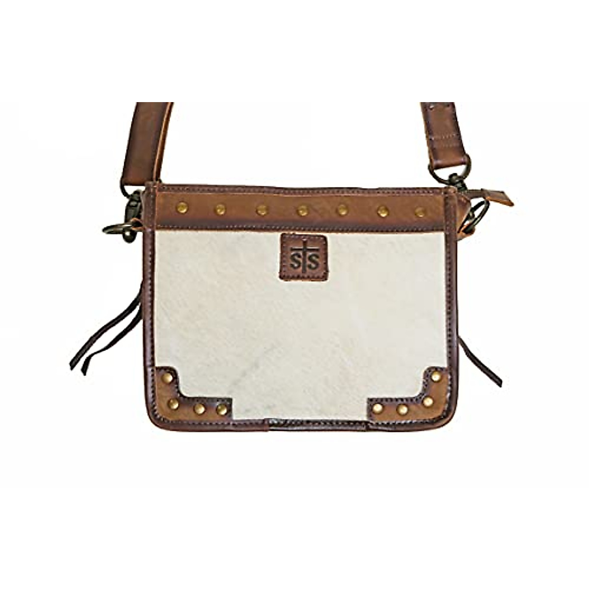 STS Ranchwear Women's Cowhide Mae Durable Leather Casual Crossbody Bag with Adjustable & Removable Strap