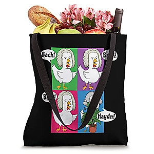 Bach Bach Bach Haydn Chickens Funny Music Composer Pun Tote Bag