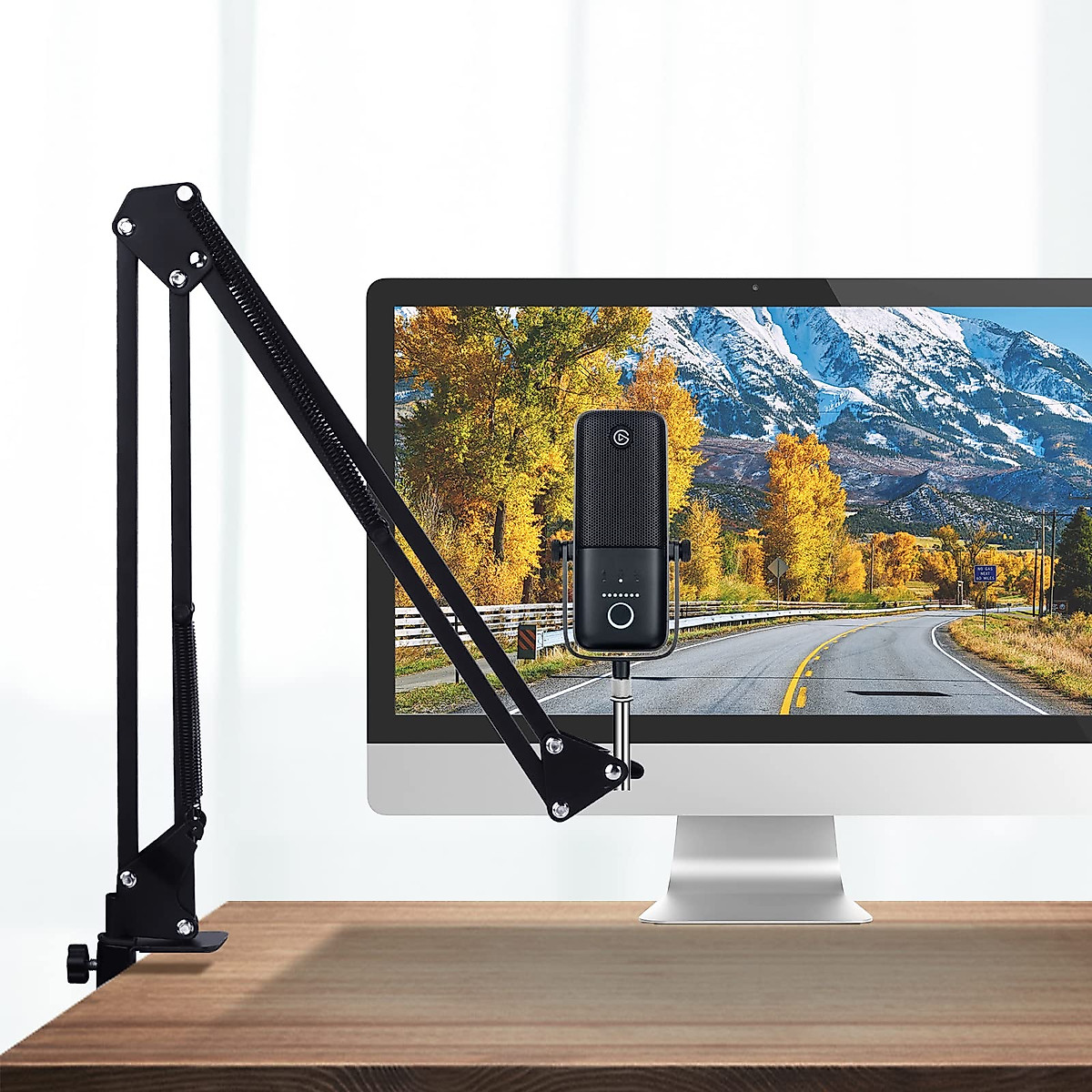 For Elgato wave mic arm, boom arm Compatible with Elgato wave 3 Microphone, desk stand for Elgato wave1 Mic perfect for Podcasts, Gaming, Recording.