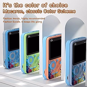 Mochalight G5 Retro Handheld Game Console with 500 Classical Games 1020mAH Rechargeable Battery Ideal Gift for Kids Lovers Pink