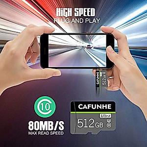 Micro SD Memory Cards 512GB Micro SD Card Full HD Video V10 TF Card 512GB Memory Card High Speed for GOPRO/Smartphone/Tablet/PC/Drone 512GB