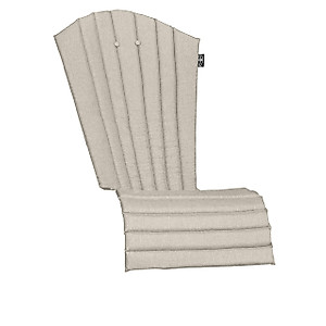 Outdoor All-Weather Patio Chair seat Cushion , Quick Drying Olefin Fabric - Adirondack Chair Cushion for Your Chair-Chair not Included (Beige Morning)