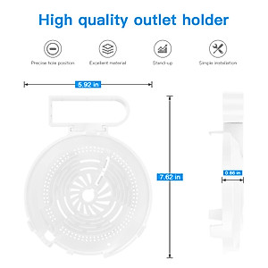 mewmewcat Wall Mount for TP Link Deco M9 Plus Whole Home Mesh System Deco M9 Plus Router Shelf Cable Management Bracket,Wall Mount