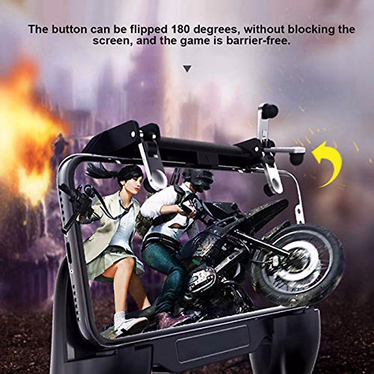 Mobile Phone Charging Cooling Fan Gamepad 180 Degree for iOSAndroid