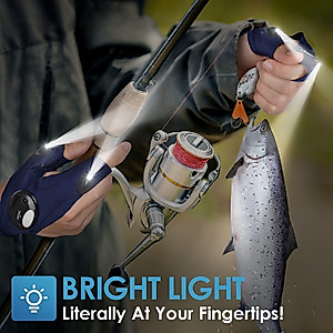 PARIGO Men Gifts Gloves Light Gadgets - Stretchy Fishing Flashlight Cool Light Tools Women Men Dad Guy Hands | Birthday Christmas Stocking Stuffers Unique Mechanic Gifts Ideas Camping Car Accessories