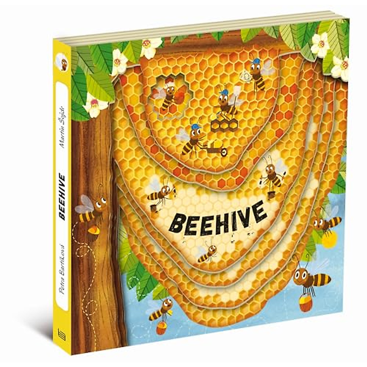 Discovering the Busy World of the Beehive (Happy Fox Books) Board Book Teaches Kids Ages 3-6 about Bees, Exploring a Hive with Each Page, plus Educational Facts and Vocabulary Words (Peek Inside)