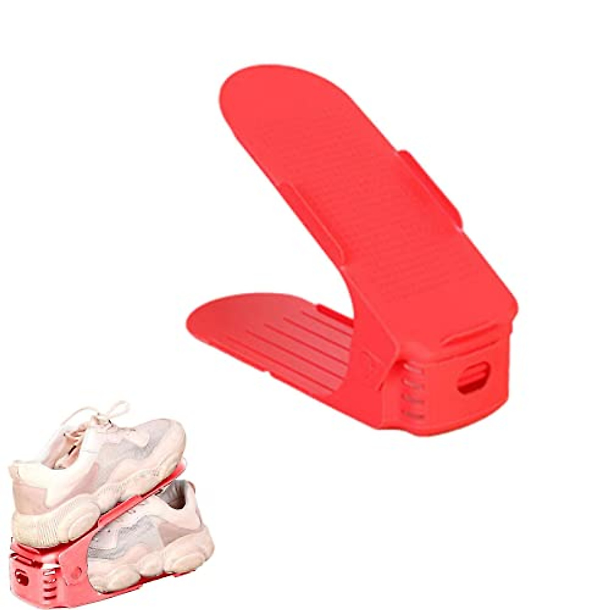 Shoe Space Saver,Double Deck Easy Shoe Stacker for Sneakers - 3-Level Shoe Shelf Space-Saving Storage Shoe Stacker Holder Harrod
