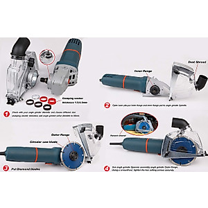 Dastool Cutting Dust Shroud 4.5 inch/5 inch +Diamond Saw Blade 5 inch