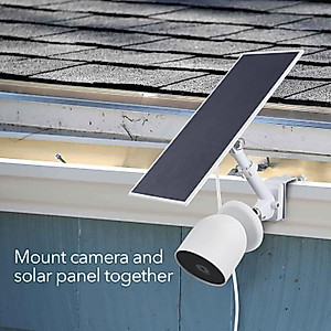 Wasserstein Gutter Mount for Google Nest Cam (Battery) & Solar Panel (Camera & Solar Panel NOT Included)
