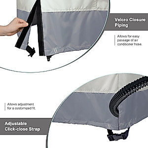 STEECA Air Conditioner Cover for Outside Units, Outdoor Waterproof Square Central AC Cover Fits up to 34L x 34W x 36H inch