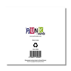 Punkcards - Funny Birthday Cards For Brother - 'Being Related to Me Is Really The Only Gift You Need' - Funny Birthday Card For Sister - Blank Inside - With Envelope