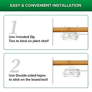 SANSI LED Puck Grow Light, 10W (150 Watt Equiv) Full Spectrum 2-Head Lamp for Plants with Ceramic Tech, Hanging Lights with ON/Off Switch for Plant Shelf Greenhouse Hydroponic