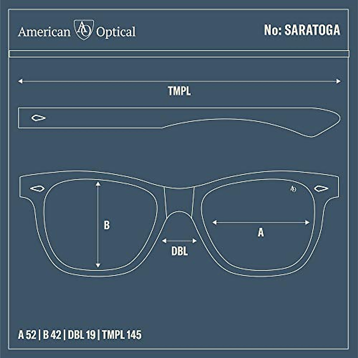 AO Saratoga Sunglasses - Brown Demi - True Color Gray AOLite Nylon Lenses - Polarized - 52-19-145