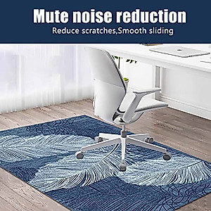 YEXEXINM 36"X48" Chair Mat for Hardwood Floor, Anti-Slip Desk Chair Mat, Chair Rugs Floor Protectors Mat, Desk Chair Mat for Computer Rolling Chair, Chair Carpet Mat for Home Office