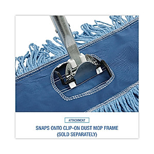 Boardwalk 1490 Clip-On Dust Mop Handle, Lacquered Wood, Swivel Head, 1-Inch Dia. x 60in Long