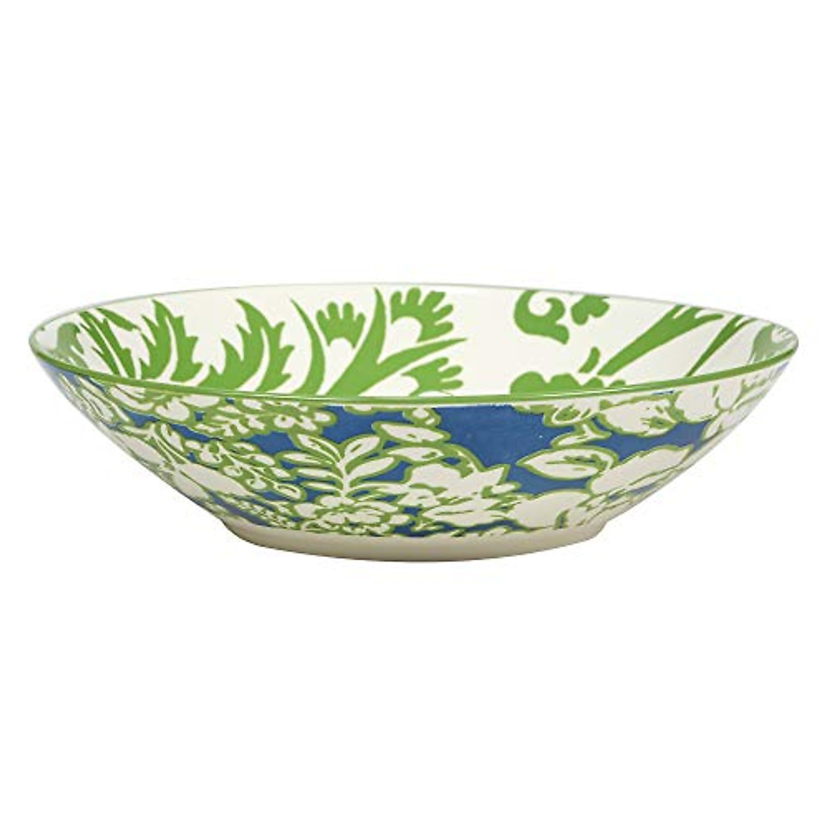 Certified International Damask Floral 9.5" Soup/Cereal Bowls, Set of 4 Assorted Designs,